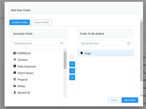 how to add airtable fields and on2air custom fields to your form