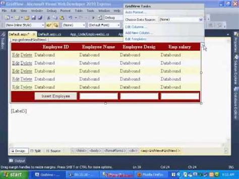 ASP NET How To Manage GridView DataControl In ASP NET Tutorial 26 YouTube