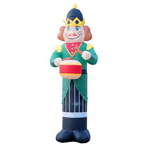 Etokfoks 8ft Giant Christmas Inflatable Nutcracker Soldier 1 Piece