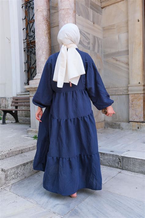 Katleya Model Elbise Lacivert