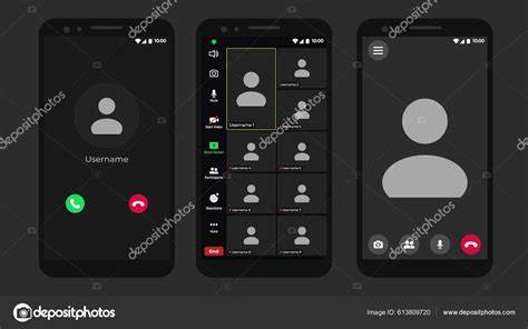 Template Video Conference User Interface Application Social