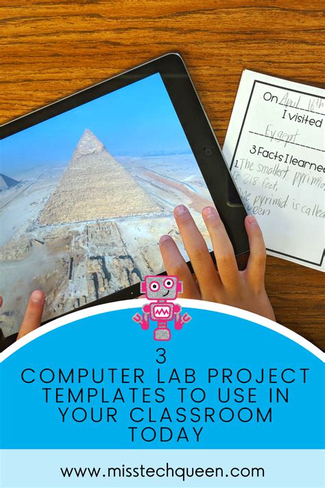 computer lab project templates for the elementary classroom labs