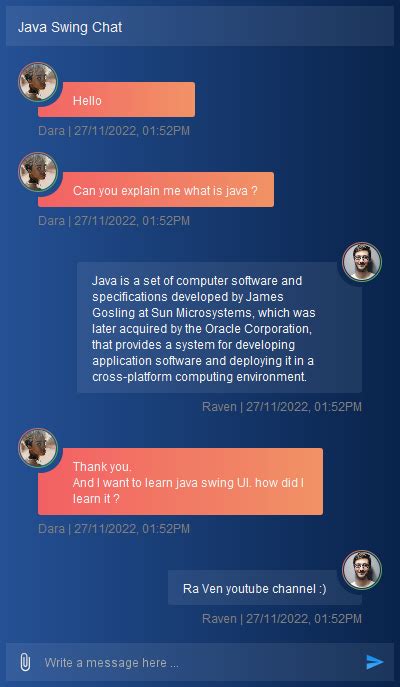 GitHub DJ Raven Java Swing Ui Chat Messenger