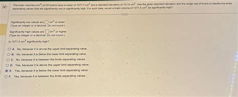 Solved Separating Values That Are Significantly Low Or