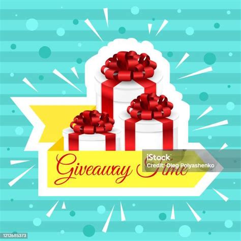 소셜 미디어 플랫 스타일 디자인의 우승자를위한 경품 선물 개념 소셜 미디어 게시물 또는 웹 사이트 배너용 디자인 가능성에 대한 스톡 벡터 아트 및 기타 이미지 Istock