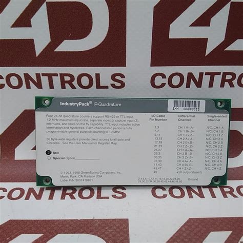 3007410821 Greenspring Ip Quadrature 16 Bit A D