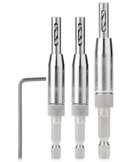 Bates Self Centering Drill Bit Set 3 Pack 7 64 9 64 11 64 1 4