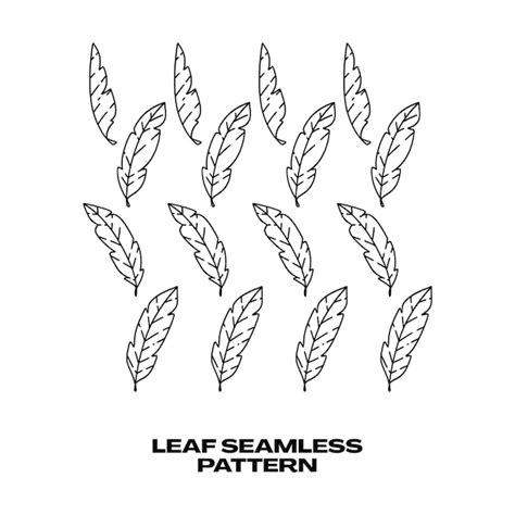 Premium Vector Hand Drawn Leaf Pattern