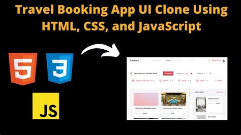 Travel Booking App Ui Clone Using Html Css And Javascript