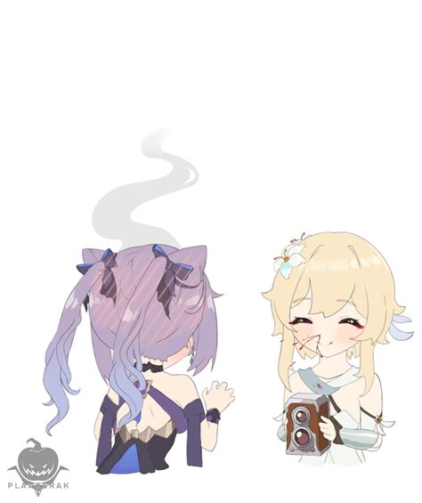 Lumine Keqing And Keqing Genshin Impact Drawn By Planterak Draws Danbooru