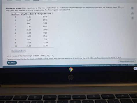 Answered Comparing Scales In An Experiment To… Bartleby
