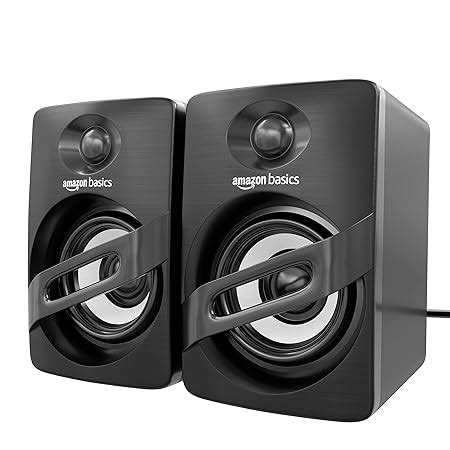 Refurbished Amazon Basics Portable Multimedia Speaker Suitable For Laptop Desktop Black