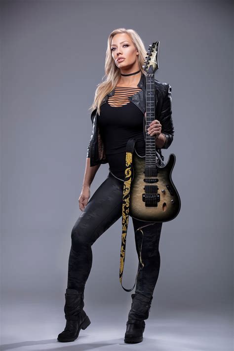 Blond Hair 2k Women Nita Strauss Boots Guitar Phone Hd Wallpaper