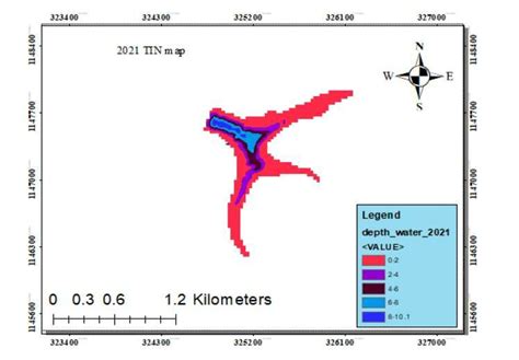 2 Bathymetry Surveys In 2021 Using The Kriging Method By The Depth