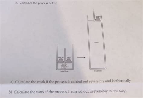 Solved Consider The Process Below A Calculate The Work Chegg