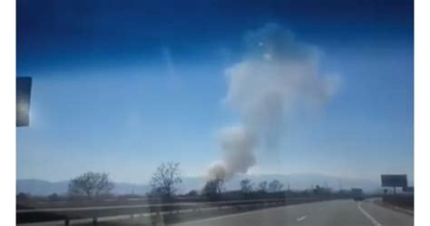 Огромен пожар край Елин Пелин Видео