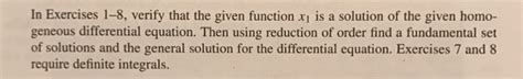 solved in exercises 1 8 verify that the given function xi