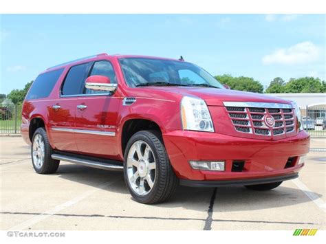 2013 Crystal Red Tintcoat Cadillac Escalade Esv Luxury 81171056 Photo