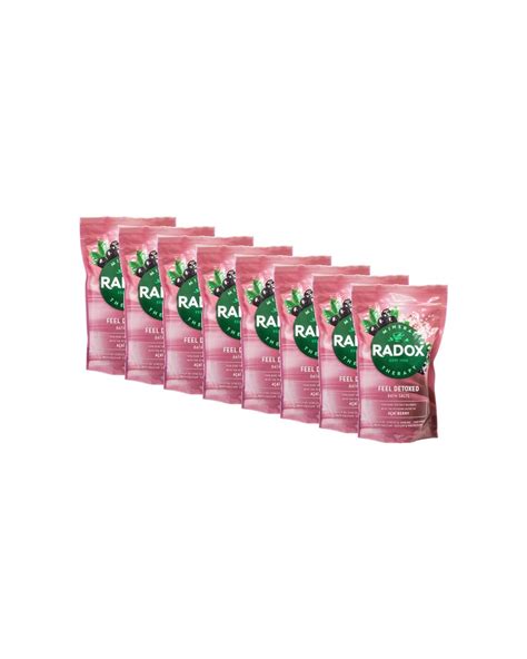 Radox 8pk Bath Salts Feel Detoxed Calcium Sodium Magnesium 900g Acai Berry Pink Kmart