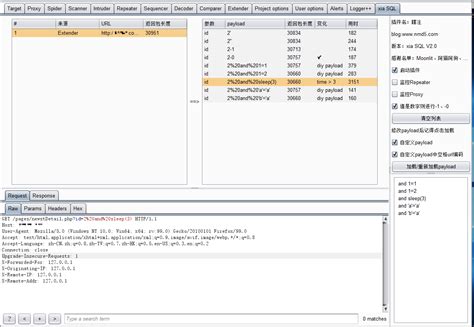 github smxiazi xia sql xia sql 瞎注 burp 插件 ，在每个参数后面填加一个单引号，两个单引号，一个