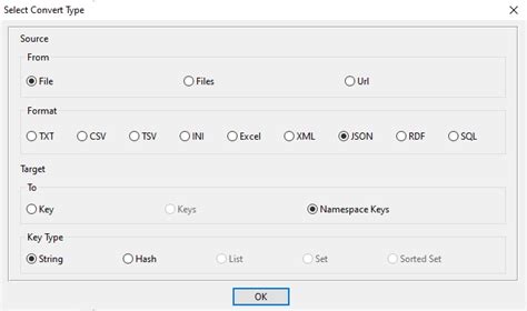 Import Data From Json File To Redis String Keys In Same Namespace