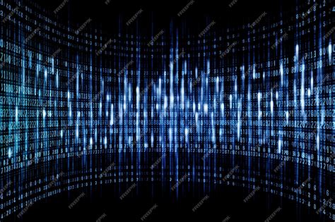 Premium Photo Binary Computer Matrix Code Data Stream Abstract Background Ai Generated