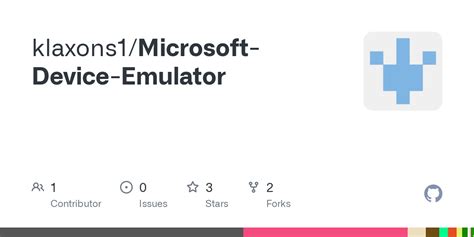 GitHub Klaxons Microsoft Device Emulator