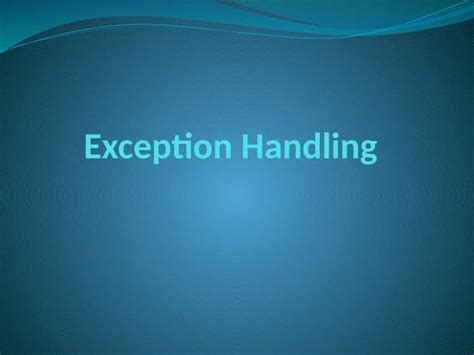 exception handling3 pdf