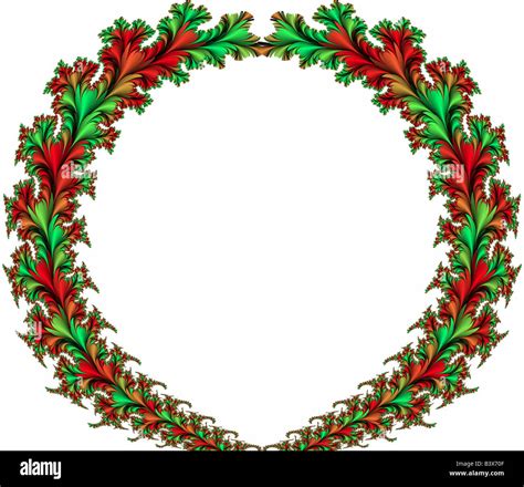 Decorative Round Framework From The Abstract Colors For The Image Or