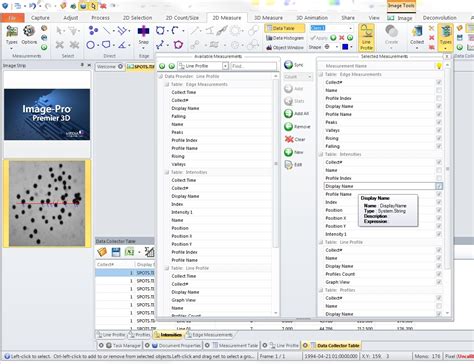 Images Name From Image Pro To Excel — Media Cybernetics Image Analysis
