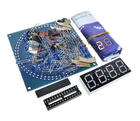 Въртящ се електронен часовник с термометър Хоби електроника направи си сам Electronic