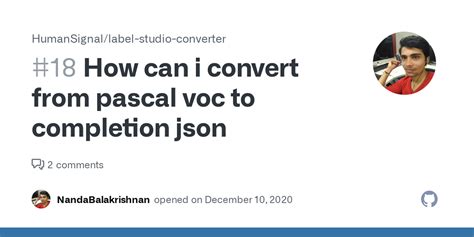 How Can I Convert From Pascal Voc To Completion Json · Issue 18