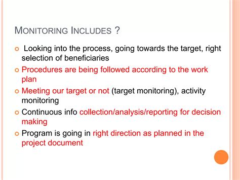 Monitoring And Evaluation For Project Management Pptx
