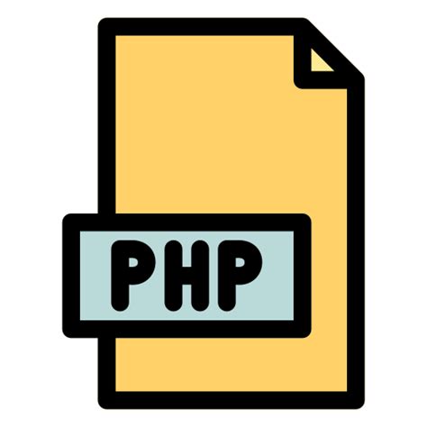Php Generic Outline Color Icon
