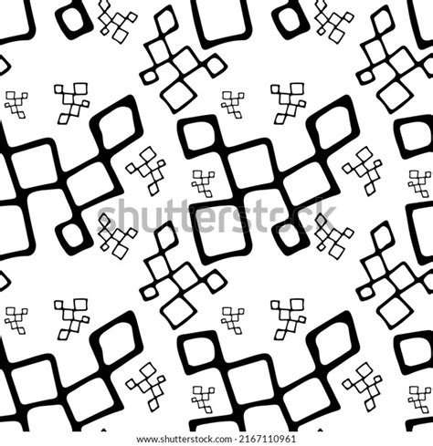 Black White Modern Abstract Seamless Pattern Stock Vector Royalty Free