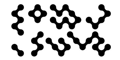 Meta Balls Connected Morph Dots Liquid Blobs Fluid Rounded Design Elements For Logo Icon Tag
