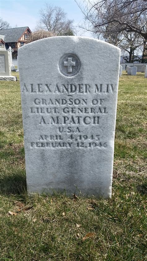 Alexander Mccarrell Patch Iv 1943 1946 Mémorial Find A Grave