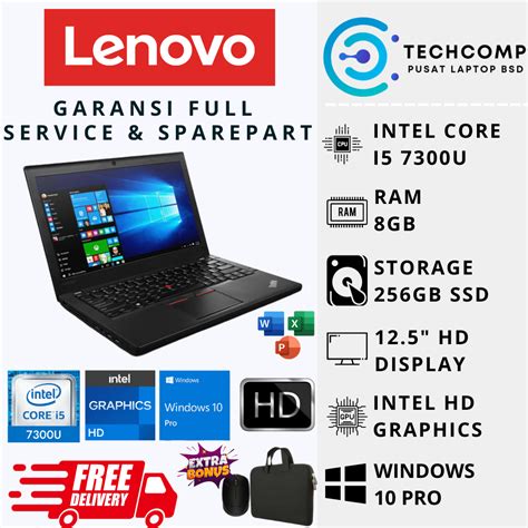 Jual Laptop Murah Lenovo Thinkpad X Intel Core I U Ram Gb Ssd Gb Windows Pro