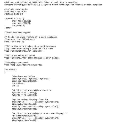 Solved Intro To Programming In C Program 9 Smaller Program