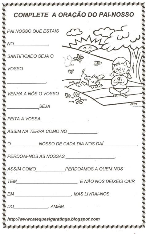 Resultado De Imagem Para Atividades De Catequese Para Colorir E