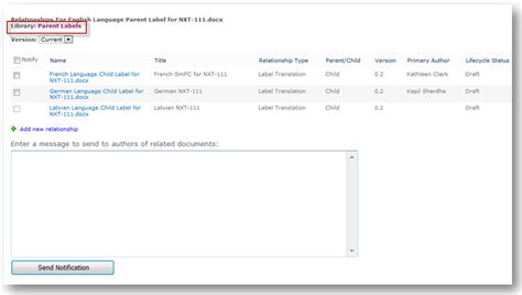 Document Relationship Ui
