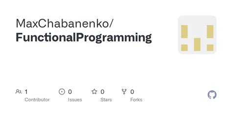 Github Maxchabanenkofunctionalprogramming