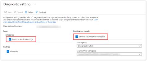 how do we set up filesystem error logging to application insights