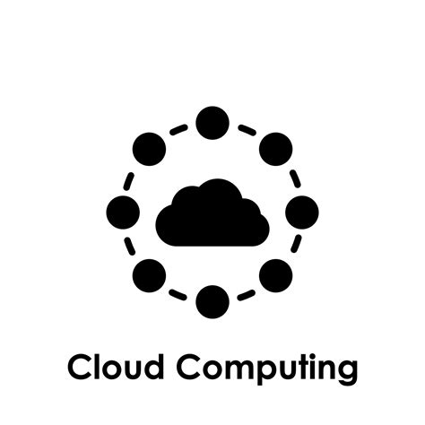 Cloud Cloud Computing Circle Vector Icon Illustration 23041745 Vector