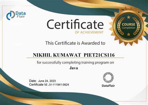 Nikhil Kumawat On Linkedin Javacertification Dataflairtraining Javadevelopment