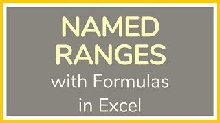 How To Make Named Ranges In Excel Tutorial Y Acosta Excel Tutorials Mp3