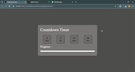 Mohd Rehbar On Linkedin Frontenddevelopment Javascript Html Css Countdowntimer Codingjourney