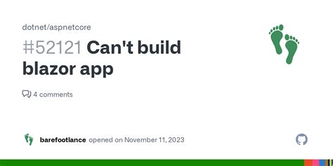 can t build blazor app · issue 52121 · dotnet aspnetcore · github