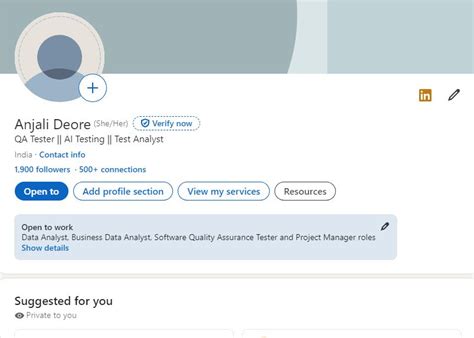 Anjali Deore On Linkedin Hacked Deletion Profile Experience Details Posts Certificates