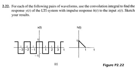 solved 2 22 for each of the following pairs of waveforms